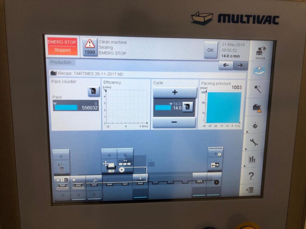 Multivac R535 thermoformer - Food Machinery Holland