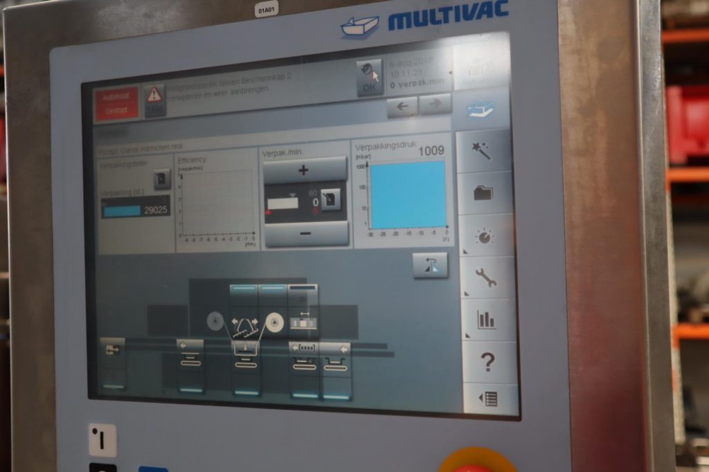 Multivac T800 automatic traysealer - Food Machinery Holland