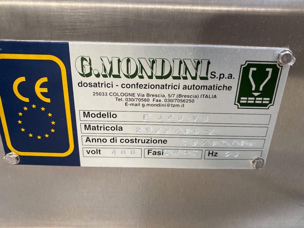 Mondini E340VG traysealer - Food Machinery Holland